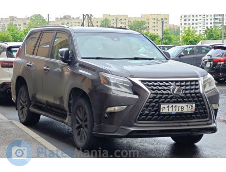 р111тв178, Lexus GX (St. Petersburg City) License plate Russia