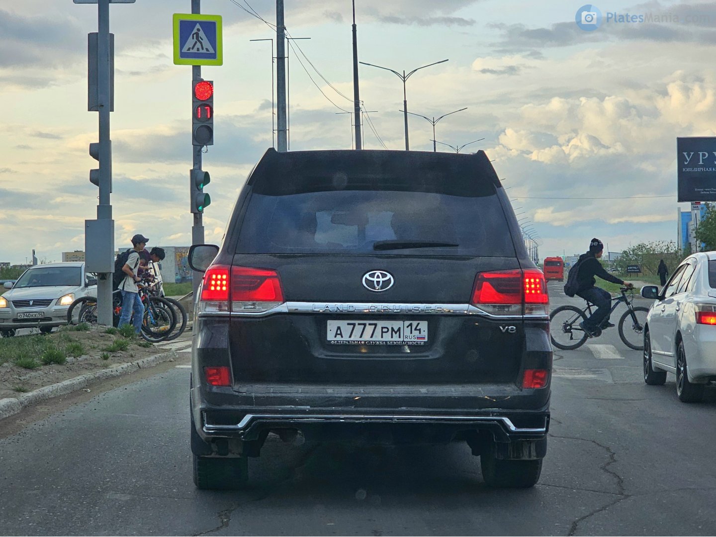 "а 777 рм 14" photos Toyota Land Cruiser. Russia