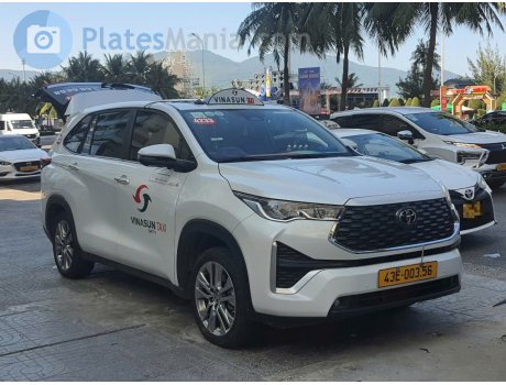 43E-003.56, Toyota Innova (Da Nang Municipality) License plate of Vietnam