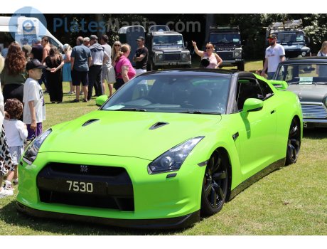 7530, Nissan GT-R , License plate of Guernsey