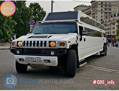 "е 310 ру 77" photos HUMMER H2. Russia
