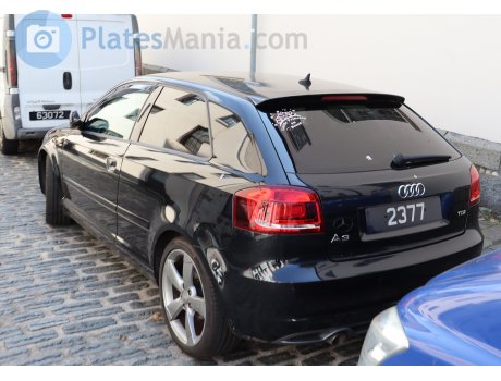 2377, Audi A3 , License plate of Guernsey