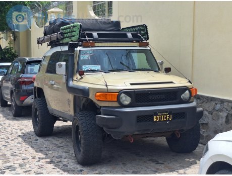 KOTIC FJ, Toyota FJ Cruiser (California) License plate of the USA