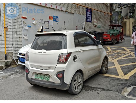 川A·D10622, Zotye Zhima E30 (Chengdu City) License plate of China