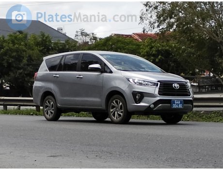 64A-004.80, Toyota Innova (Vĩnh Long Province) License plate of Vietnam