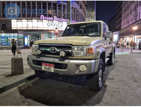 1 9680, Toyota Land Cruiser (Abu Dhabi) License plate of the UAE