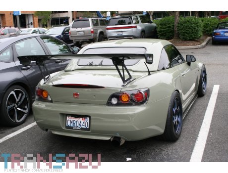 CMR0440, Honda S2000 (Washington) License plate of the USA