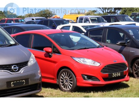 3694, Ford Fiesta , License plate of Guernsey