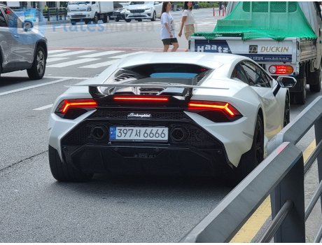 397서 6666, Lamborghini Huracán , License plate of South Korea