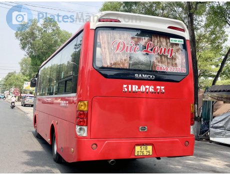 51B-076.75, SAMCO Felix (Ho Chi Minh Municipality) License plate of Vietnam