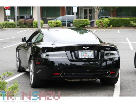 6MT V12, Aston Martin DB9 (Florida) License plate of the USA