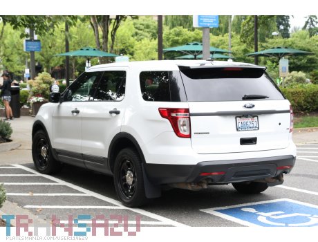 CAR6253, Ford Police Interceptor Utility (Washington) License plate of ...