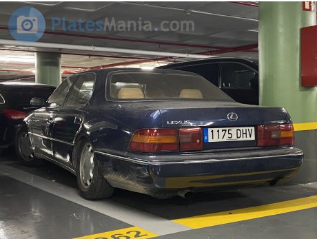 1175 DHV, Lexus LS , License plates of Spain