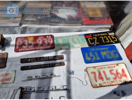CZ 7315, License plate without vehicle (California) License plate of ...