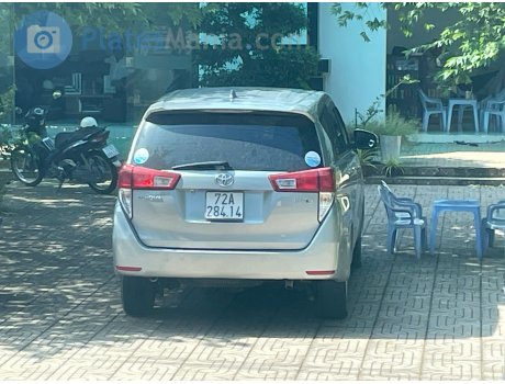 72A-284.14, Toyota Innova (Bà Rịa–Vũng Tàu Province) License plate of ...