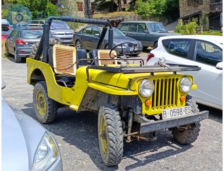 B 0598 ES, Jeep CJ-Series (Barcelona) License plates of Spain