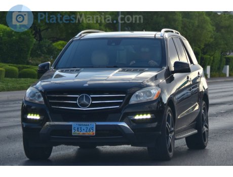 543-Z65, Mercedes-Benz GLE-Klasse (Nevada) License plate of the USA