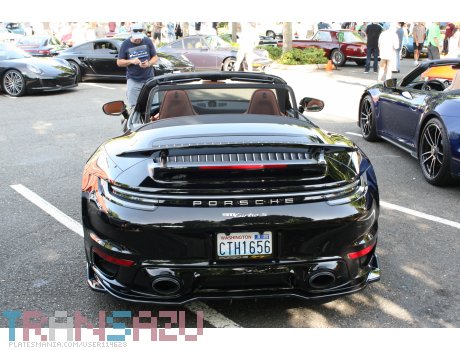 CTH1656, Porsche 911 (Washington) License plate of the USA