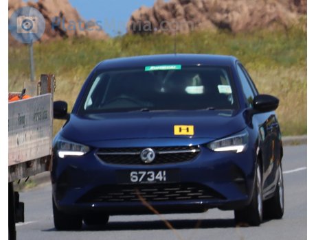 67341, Vauxhall Corsa , License plate of Guernsey