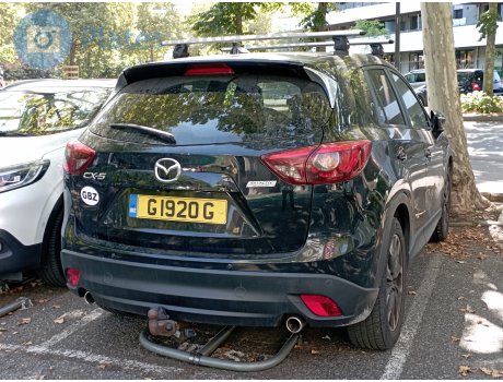 G 1920 G, Mazda CX-5 License plate of Gibraltar