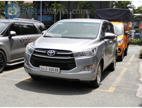 64LD-000.88, Toyota Innova (Vĩnh Long Province) License plate of Vietnam