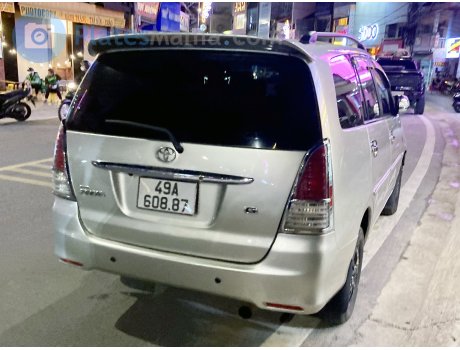 49A-608.87, Toyota Innova (Lâm Đồng Province) License plate of Vietnam