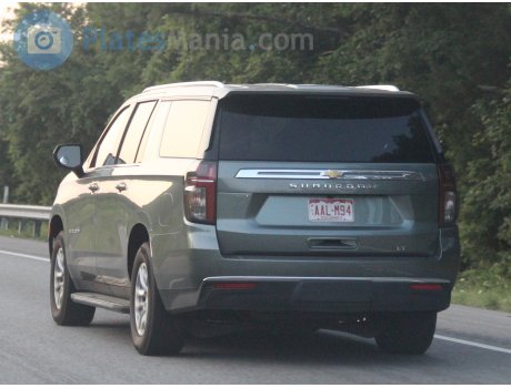 AAL-M94, Chevrolet Suburban (Colorado) License plate of the USA