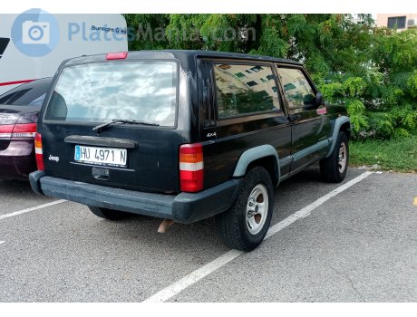 HU 4971 N, Jeep Cherokee (Huesca) License plates of Spain