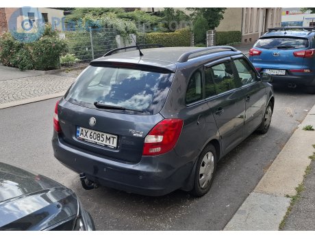 AX 6085 MT, Skoda Fabia (Kharkiv Oblast) License plate Ukraine