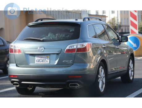 6WCW052, Mazda CX-9 (California) License plate of the USA