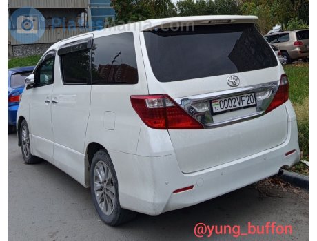 0002VF20, Toyota Alphard (Sughd Province) License plate of Tajikistan