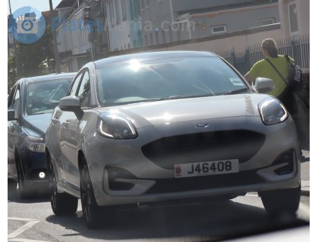 J46408, Ford Puma , License plate of Jersey
