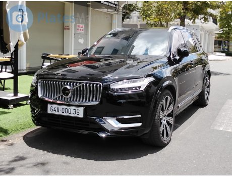 64A-000.36, Volvo XC90 (Vĩnh Long Province) License plate of Vietnam