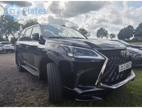 21 J 38673, Lexus LX (Sulaymaniyah Governorate) License plate of Iraq