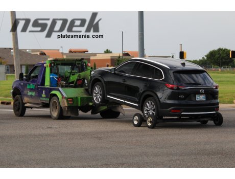 GCZ-263, Mazda CX-9 (Oklahoma) License plate of the USA