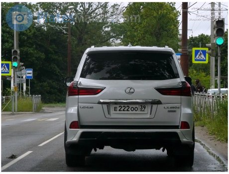 е222оо39, Lexus LX (Kaliningrad Oblast) License plate Russia
