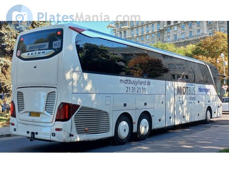 DJ 59986, Setra 500-Series , License plate of Denmark