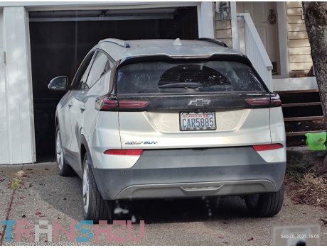 CAR5885, Chevrolet Bolt EUV (Washington) License plate of the USA