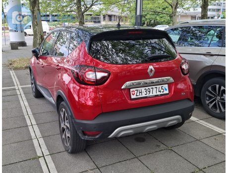 ZH 397745, Renault Captur (Zurich) License plate of Switzerland