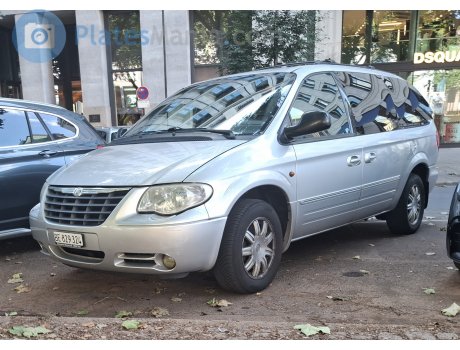 BE 829324, Chrysler Grand Voyager (Bern) License plate of Switzerland