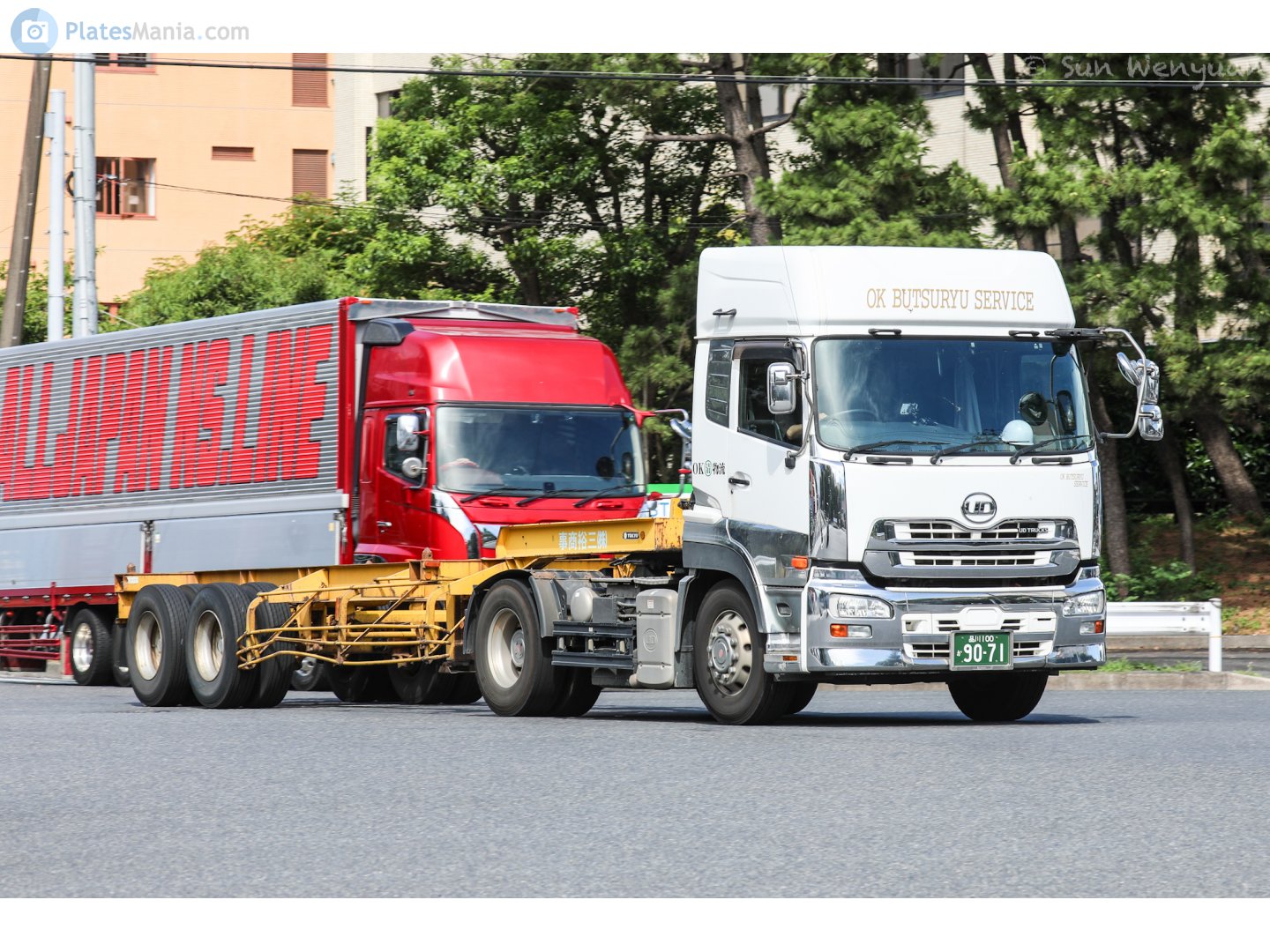 "品川 100 か 9071" photos UD Trucks Quon. Japan