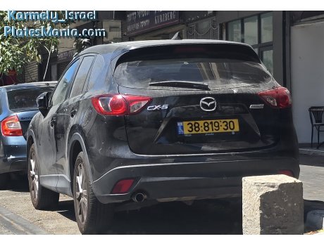 38-819-30, Mazda CX-5 , License plate of Israel