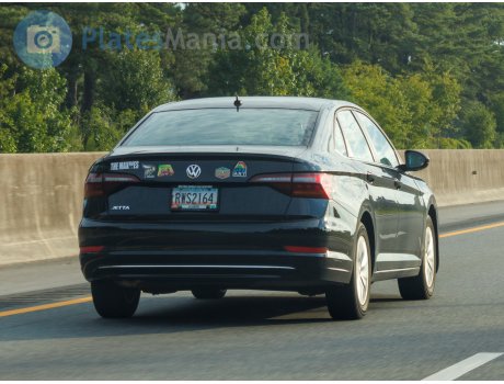 RWS2164, Volkswagen Jetta (Georgia) License plate of the USA