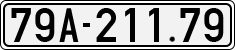 79A-211.79, Toyota Innova (Khánh Hòa Province) License plate of Vietnam