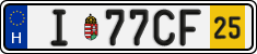 I 77CF, Mercedes-Benz Arocs , license plates of Hungary