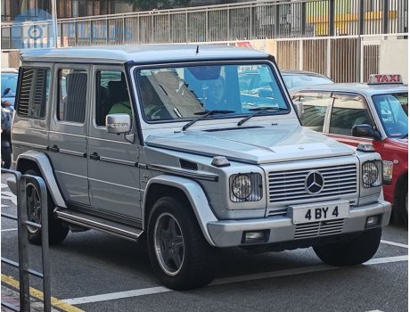 4 BY 4, Mercedes-Benz G-Klasse , License plate of Hong Kong