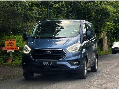 66051, Ford Transit Custom , License plate of Guernsey