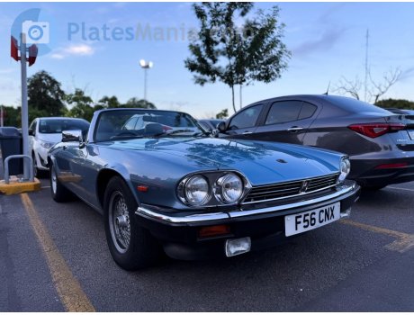F56 CNX, Jaguar XJS (Dudley) License plate of the United Kingdom