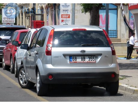 68 AB 355, Ford Fiesta (Aksaray) License plate of Turkey