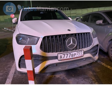 а777вр777, Mercedes-Benz GLE-Klasse (Moscow City) License plate Russia